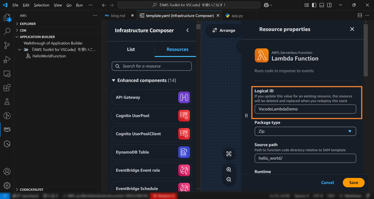 【AWS】『AWS Toolkit for VSCode』でLambda開発してみよう！ #Python - Qiita
