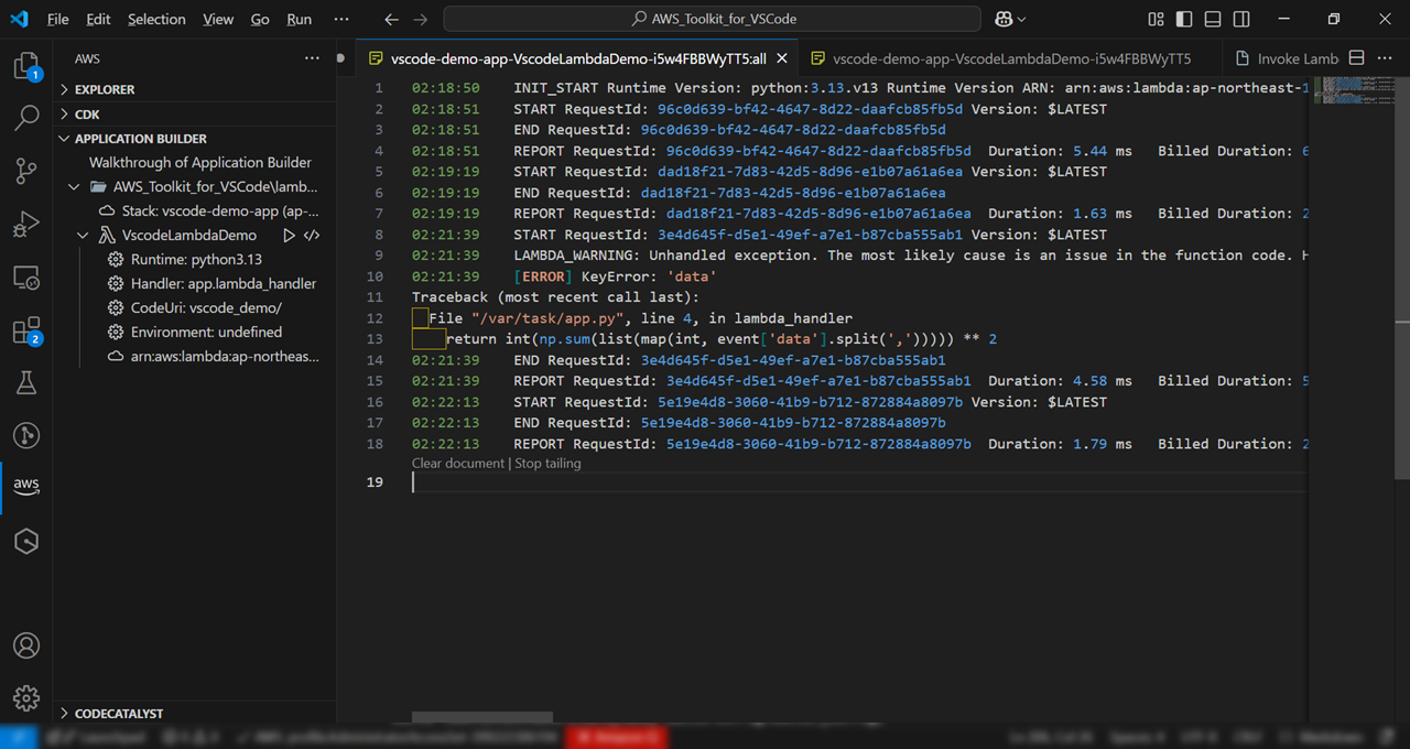 【AWS】『AWS Toolkit for VSCode』でLambda開発してみよう！ #Python - Qiita