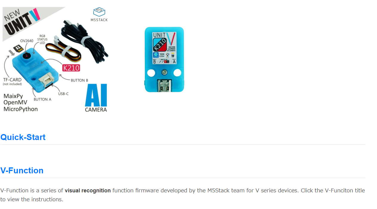 WindowsでM5stack UnitV AI cameraを使う備忘録 #AI - Qiita
