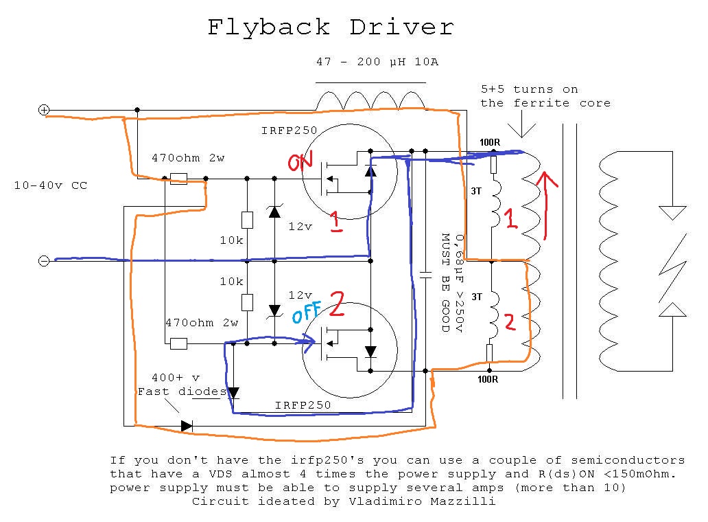 ZVS（flyback driver）回路原理 #電子工作 - Qiita