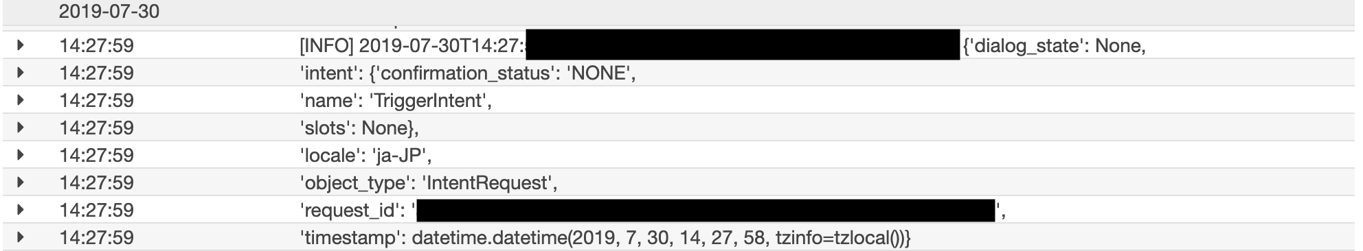 [Python]AWS Lambdaから出力したログ(JSON)がCloudWatch Logで出力すると改行される #lambda - Qiita