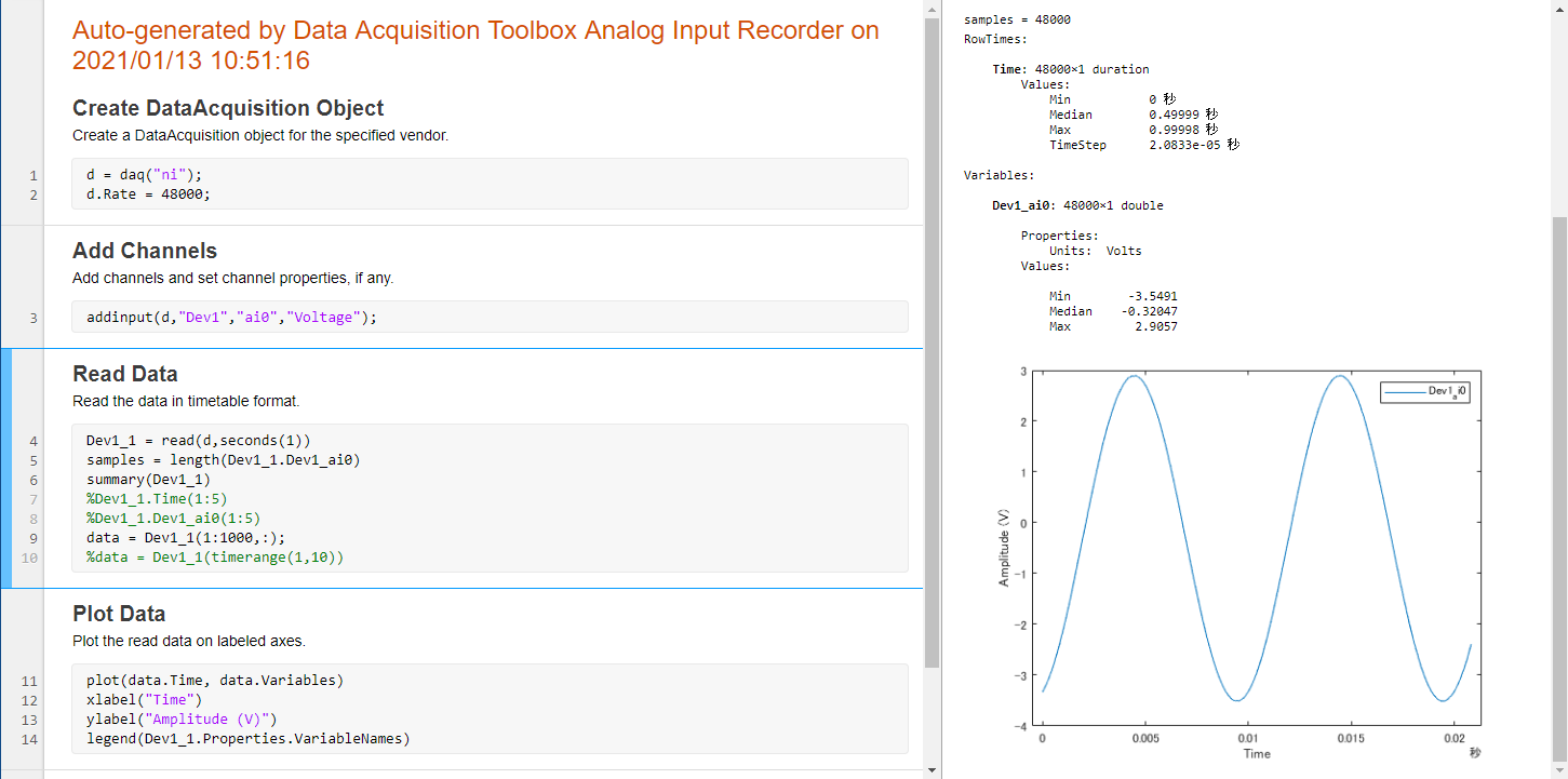 matlabのData Acquisition Toolboxを使う① NI USB-6009 #MATLAB - Qiita