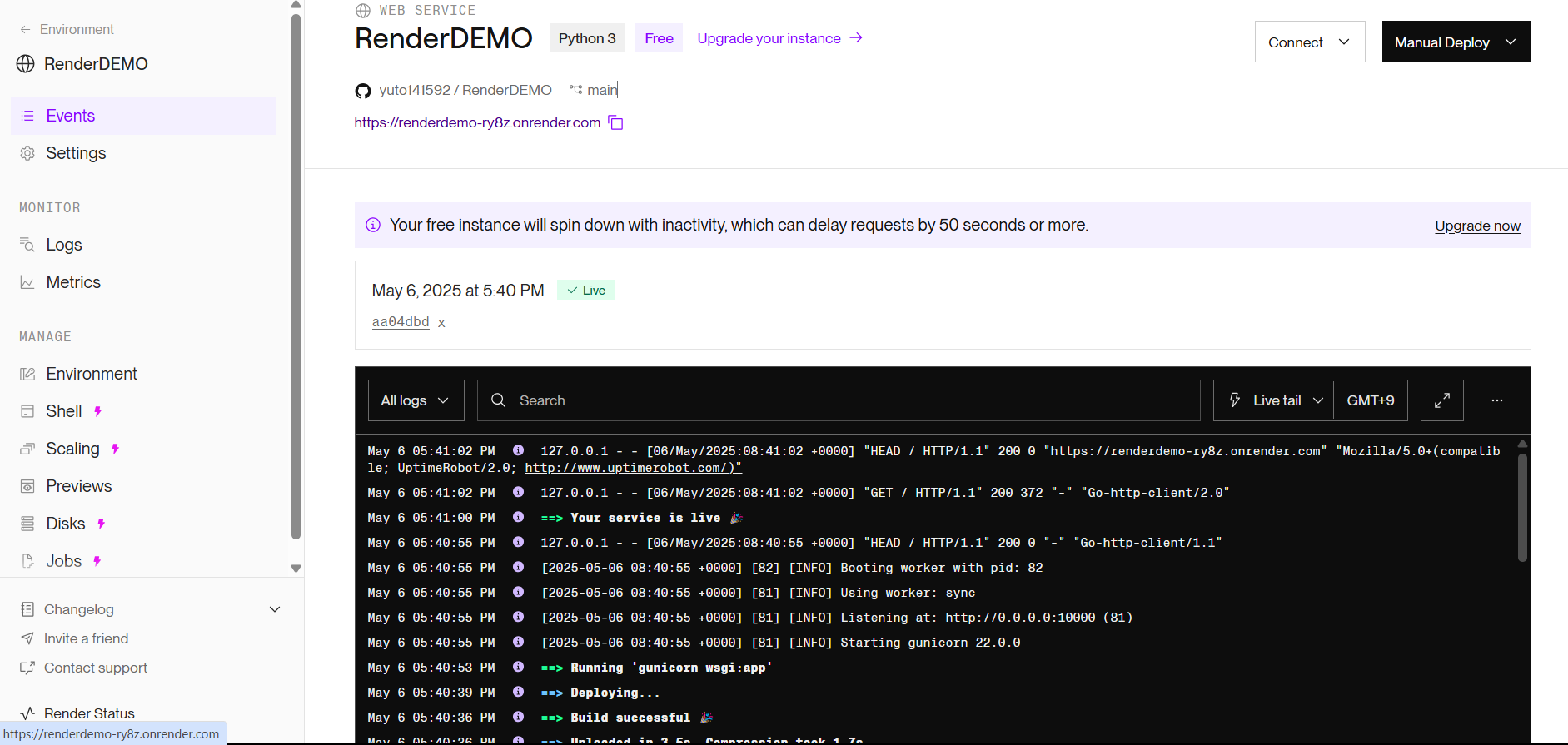 【無料】WebアプリをRenderで公開する方法｜初心者でも簡単デプロイ #render - Qiita