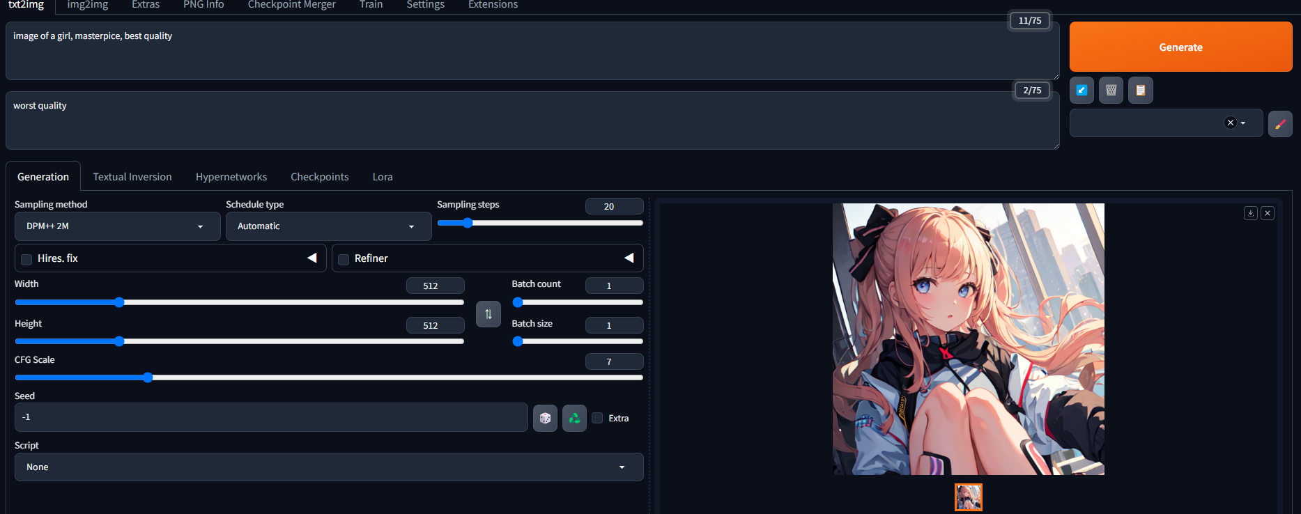 自前PCにStable Diffusion環境を構築し、画像生成をしてみる #Python - Qiita