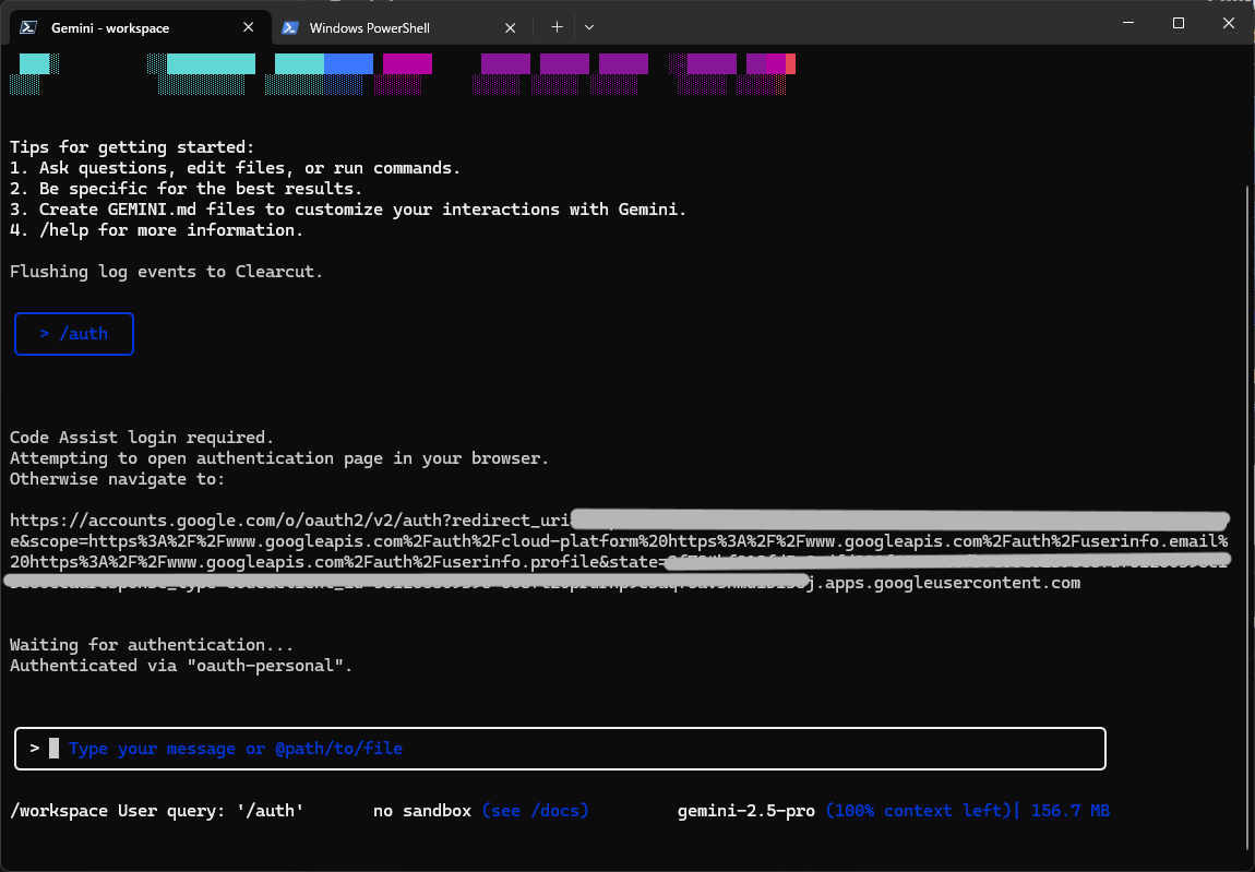 Windows11にDocker上で動くGemini CLI環境を構築してみた #生成AI - Qiita