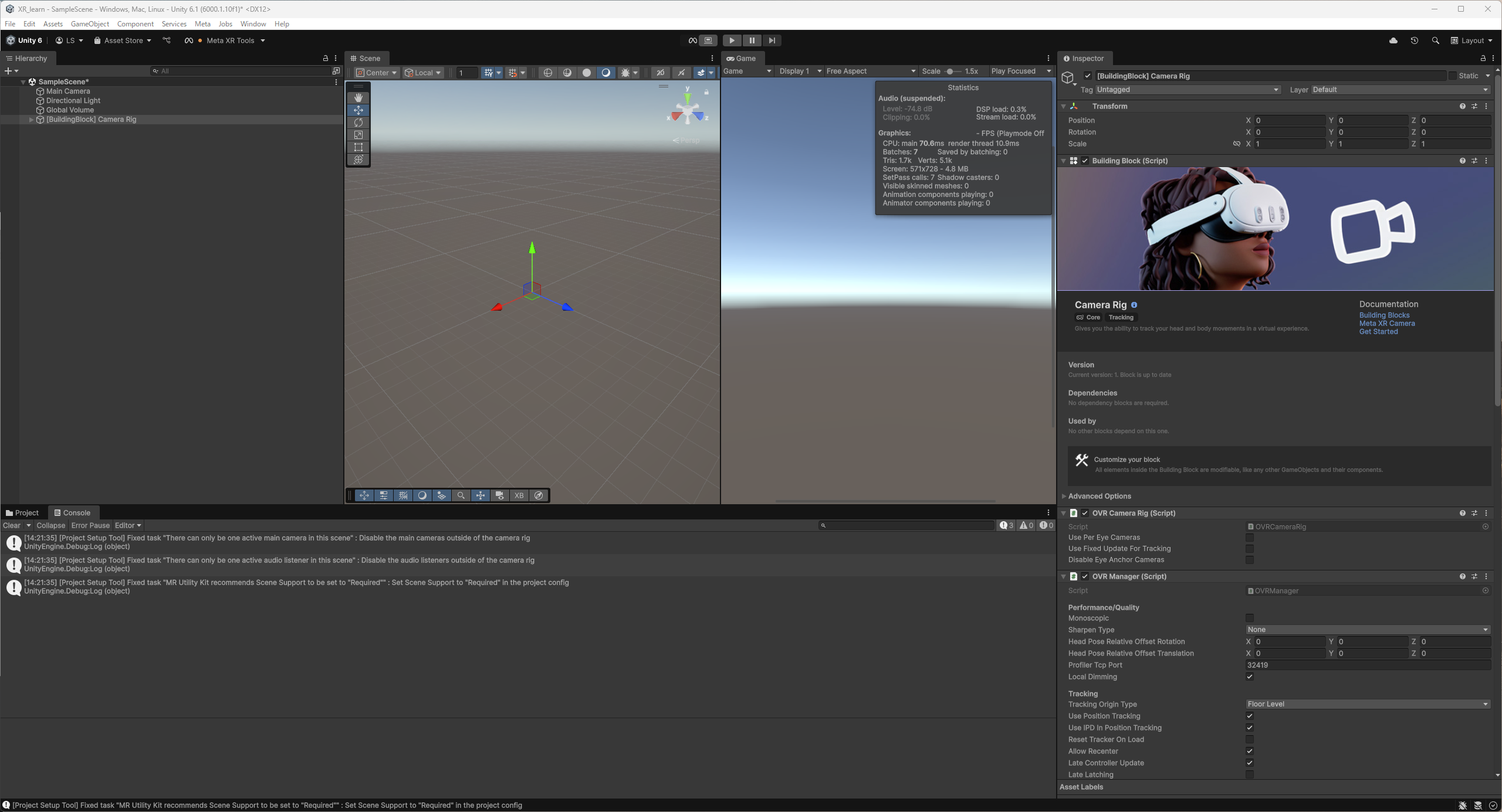 【Meta XR SDK 】UnityでXRアプリ開発 #1 プロジェクト作成からインタラクションまで #Quest3 - Qiita