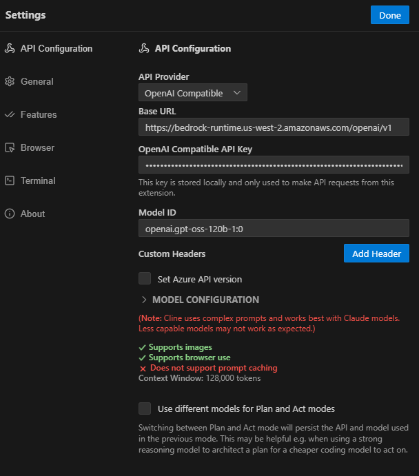 OpenAI Codex CLIでAmazon Bedrockのgpt-ossを使う方法（Clineでも使えました） #AWS - Qiita