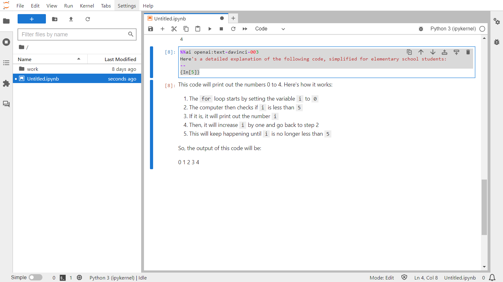 Jupyter AIが出た！試した！！すごい！！！ #OpenAI - Qiita