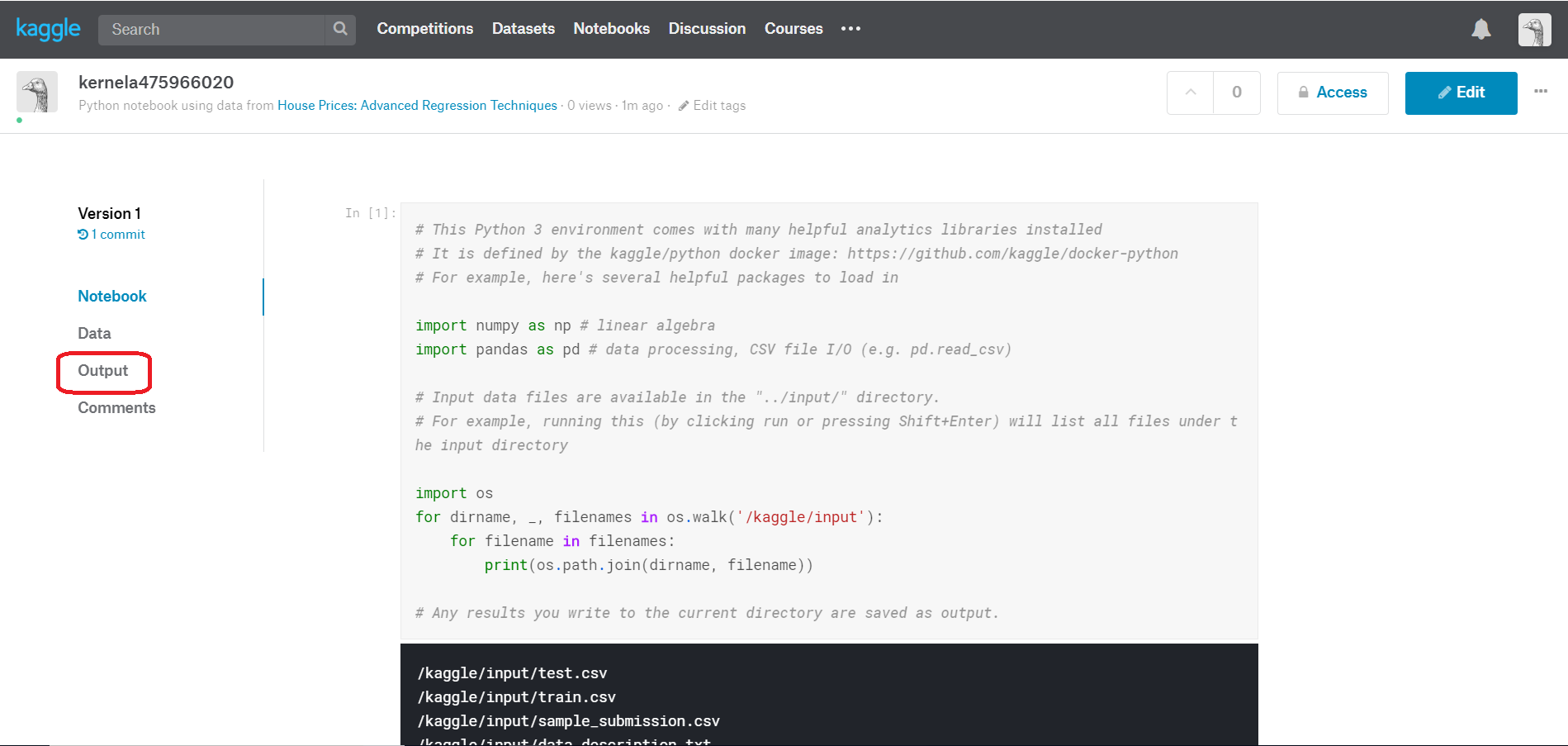 Kaggleコンペの提出データをKernelから提出する #Kaggle - Qiita