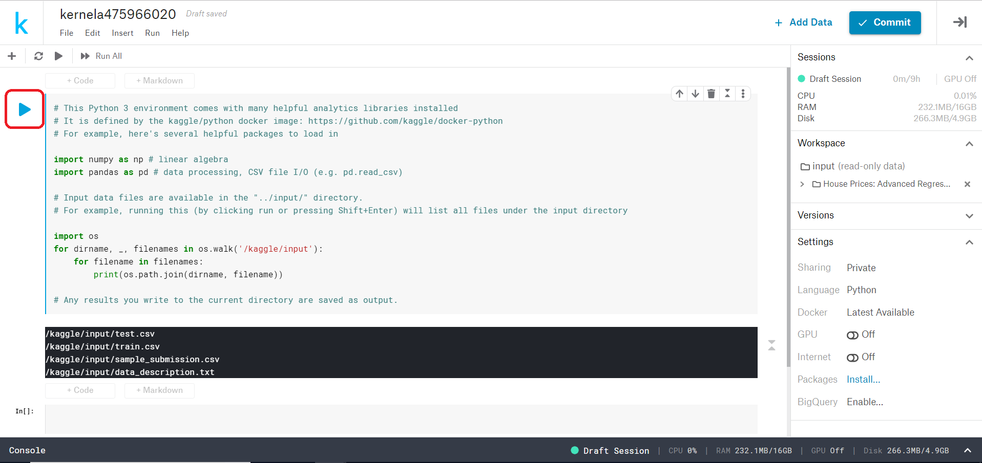 Kaggleコンペの提出データをKernelから提出する #Kaggle - Qiita