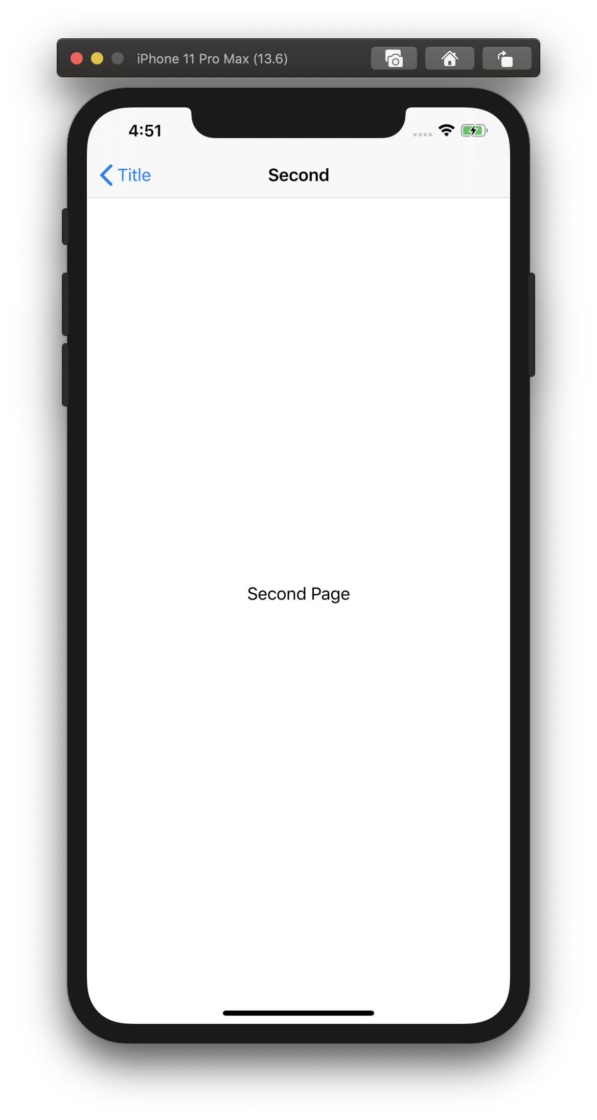 SwiftUI Navigation View Back Button Title 
