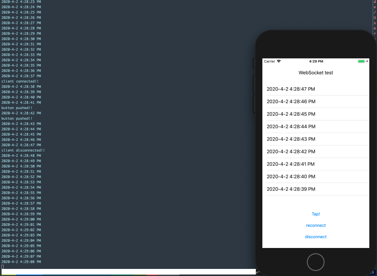 【swift】swift+node.jsでWebSocket #Swift - Qiita