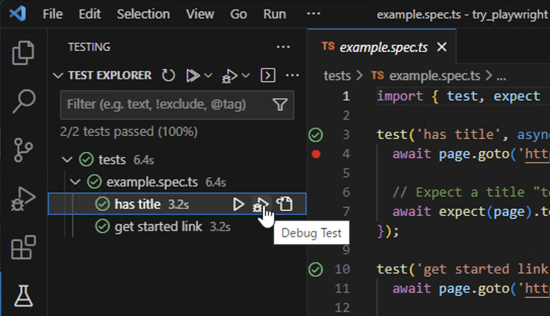 E2E テストの決定版！ テスト開発の効率が爆上がりする Playwright (TypeScript版) #VSCode - Qiita