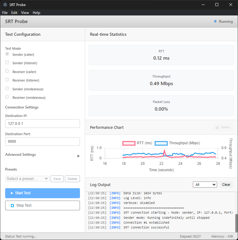 SRTプロトコルの通信テストが超簡単に！「SRT Probe」の使い方入門 #streaming - Qiita