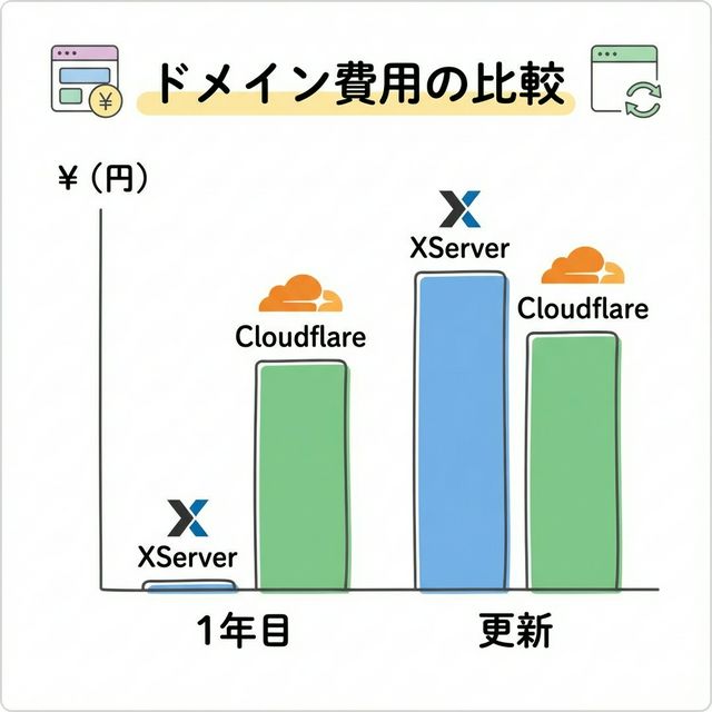 XServerドメインはCloudflareより安いのか？円安時代の最終結論【徹底比較】 #個人開発 - Qiita