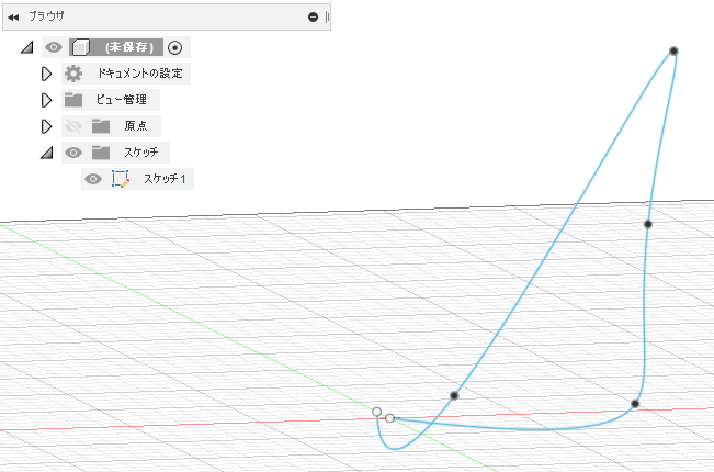 Fusion 360 を Pythonで動かそう その7 点を通過するスプライン作成 #Fusion360 - Qiita