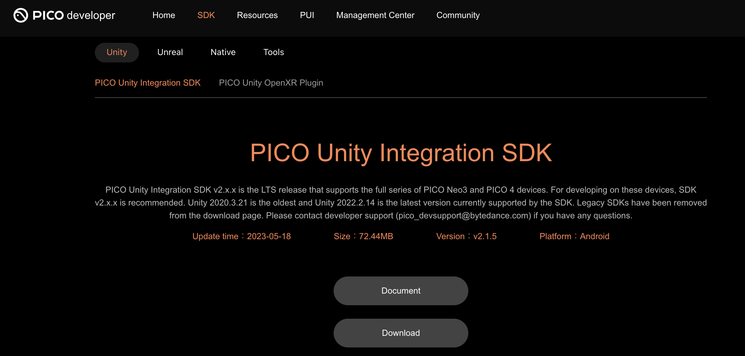 【Unity】Pico Neo 3/Pico 4 VRアプリ開発 (1) Pico SDK 2.1.5版 - Qiita