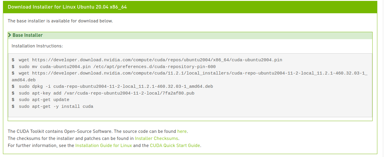 【備忘録】Ubuntu 20.04 LTS + GPU 環境構築 (2021年3月版) #CUDA - Qiita