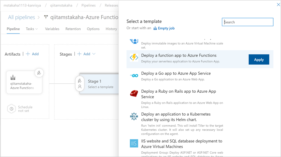 Azure DevOps PipelinesのBuildsとReleases（リリースパイプライン）を使ってみる #devops - Qiita