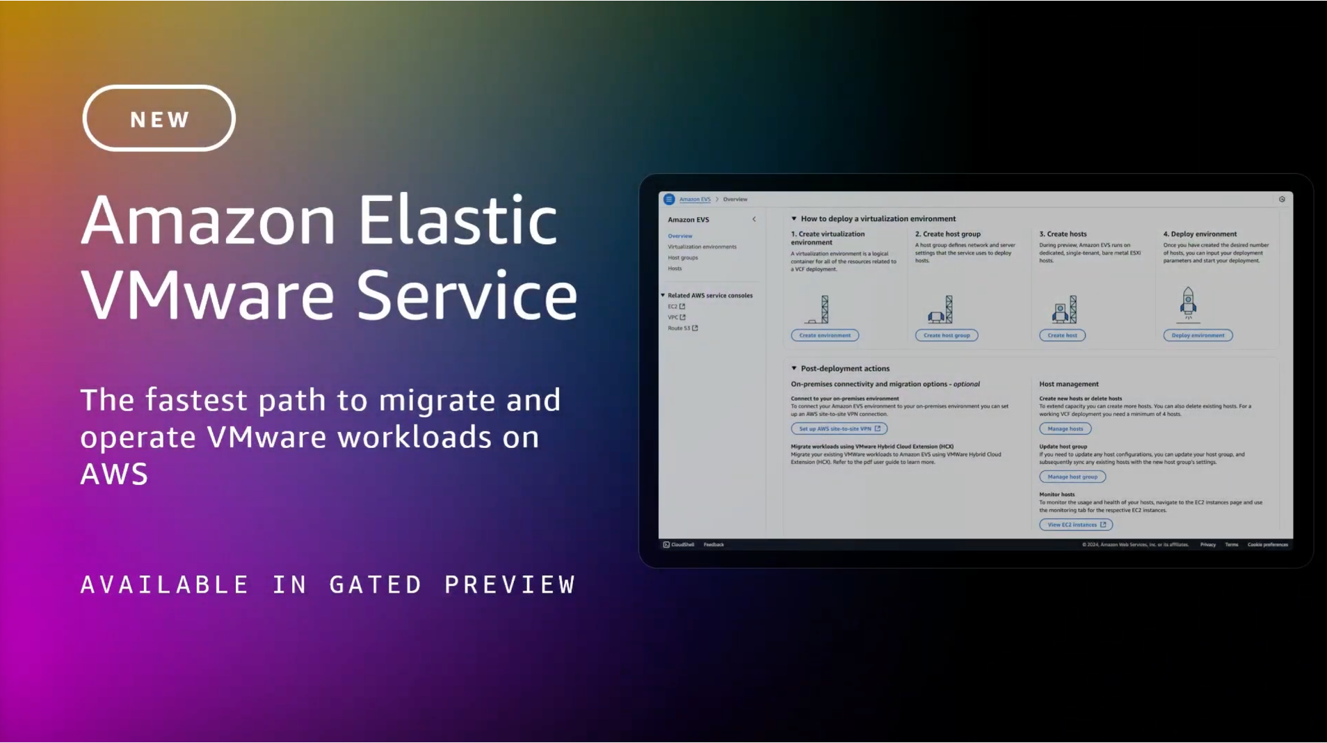 ついに登場！Amazon Elastic VMware Service（プレビュー）【概要編】 #AWS - Qiita