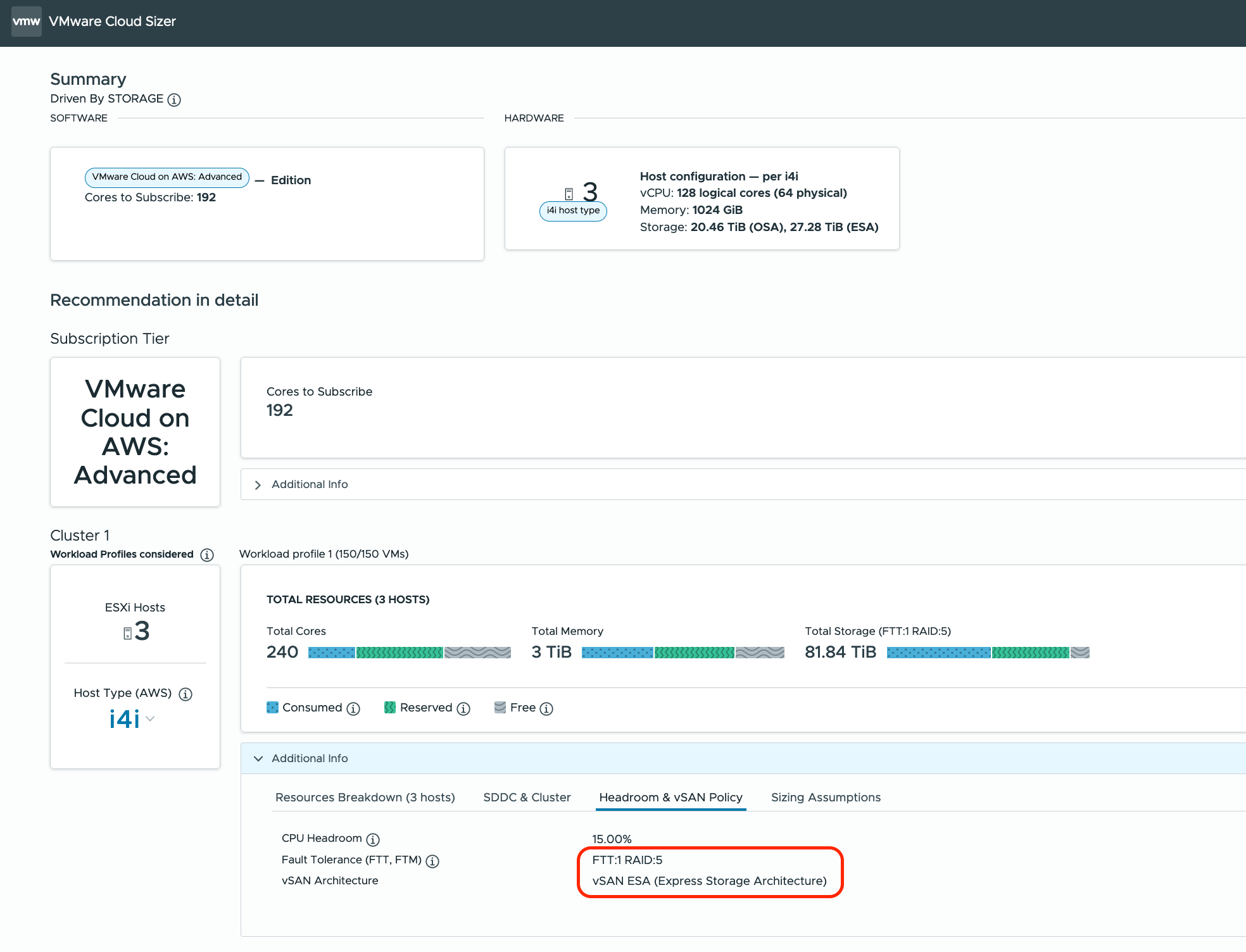 vSAN OSA vs. vSAN ESA @VMware Cloud on AWS #vmware - Qiita
