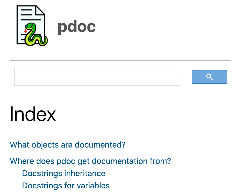 pdoc3で超お手軽にPythonコードのドキュメントを生成しよう #document - Qiita
