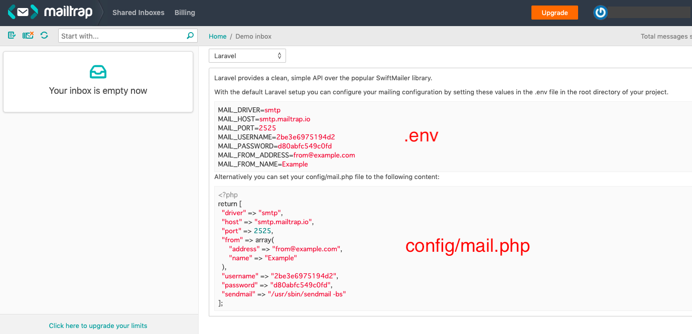 Laravelメール送信機能の実装でmailtrapやgmailのsmtpサーバーを使ってみる Laravel58 Qiita 