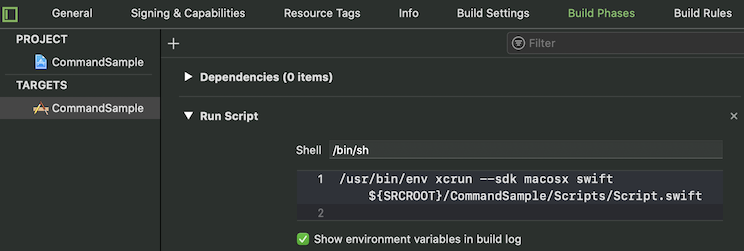 XcodeのBuild PhasesでSwiftスクリプトを実行する #iOS - Qiita