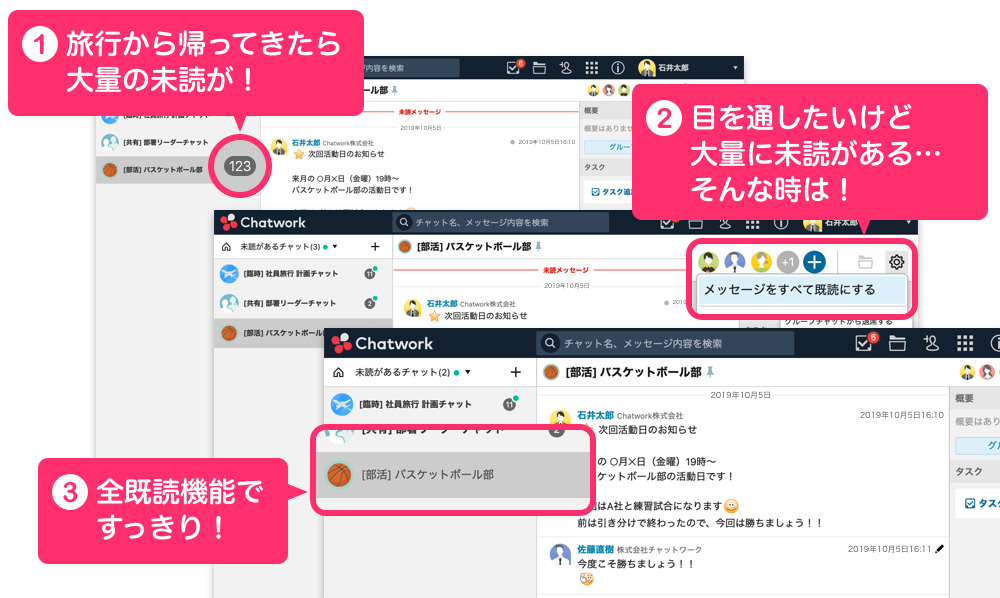 ChatWork:特定のグループチャットの未読を一括で既読にできるようになった #Chatwork - Qiita