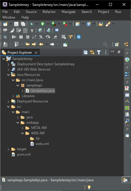 最小構成のjerseyプログラムを作成する #Java - Qiita