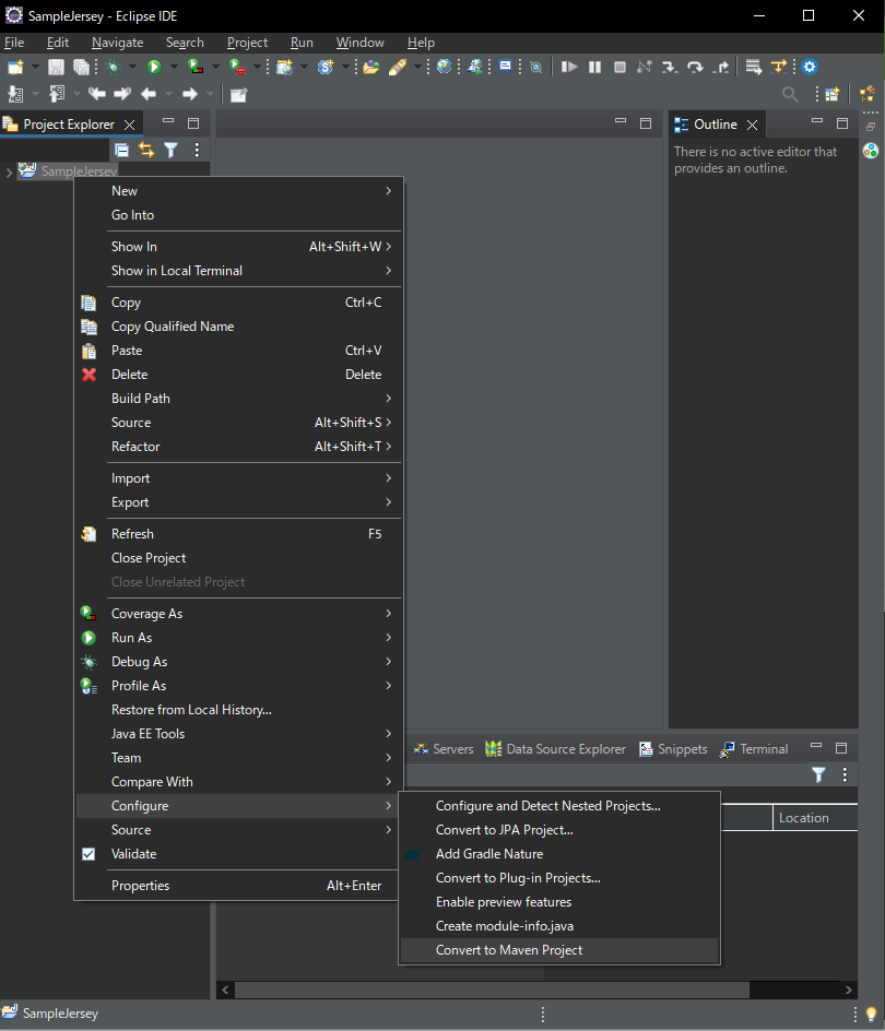 最小構成のjerseyプログラムを作成する #Java - Qiita