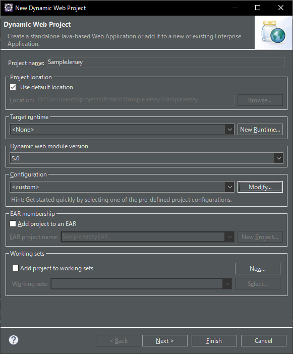 最小構成のjerseyプログラムを作成する #Java - Qiita