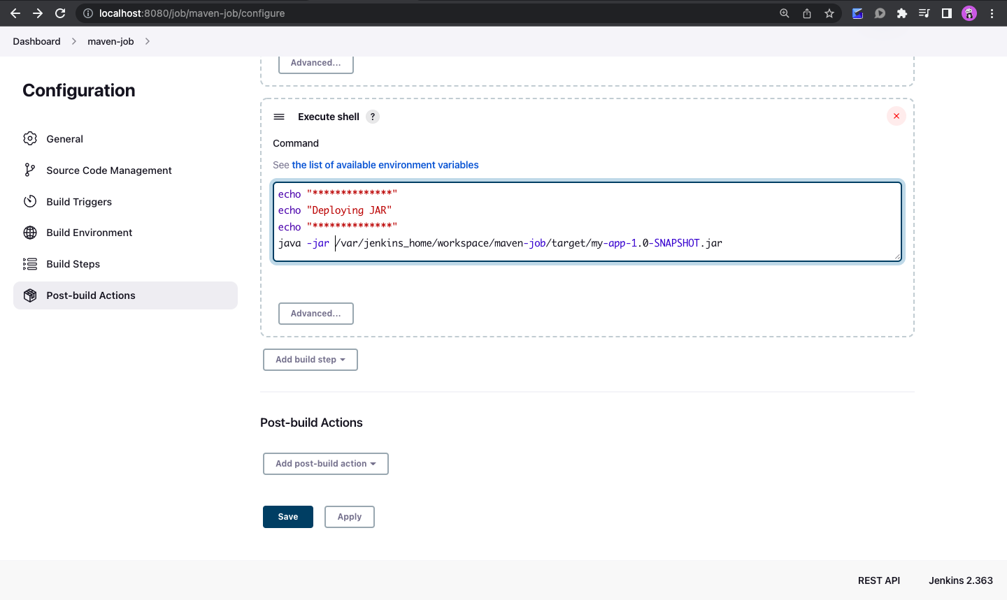 Jenkins + Maven の操作 #Jenkins - Qiita