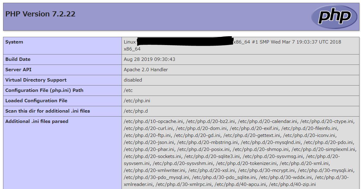 CentOS7+Apacheでphpinfoを表示させたい。 #初心者 - Qiita