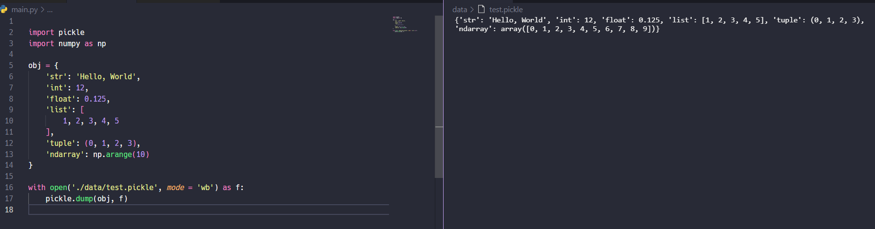 pickleファイルの中身をVSCode上で確認しよう ~ vscode-pydata-viewerを使いこなす ~ #Python - Qiita