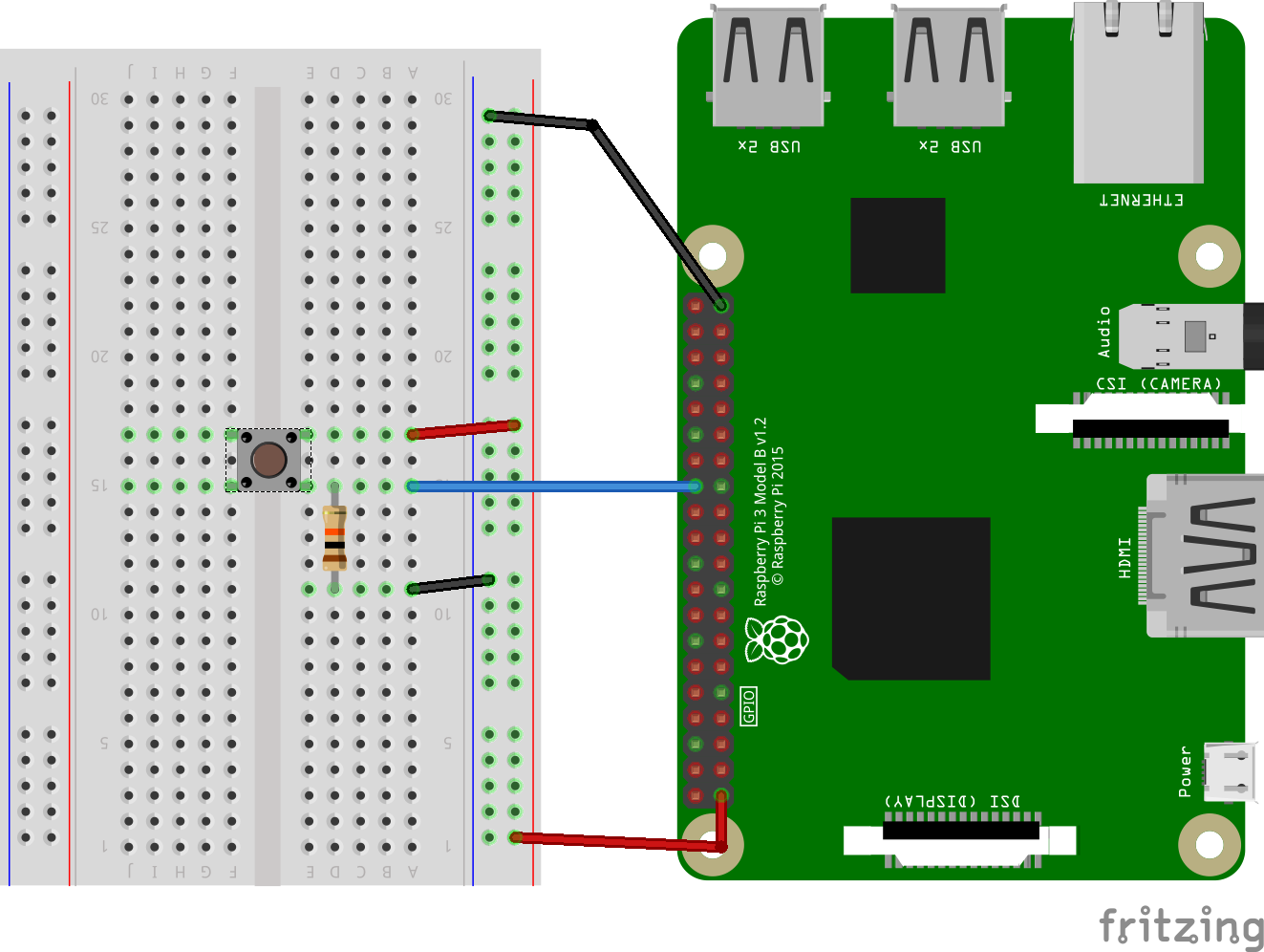 Raspberry PiのGPIO端子のスイッチ入力 #Python3 - Qiita