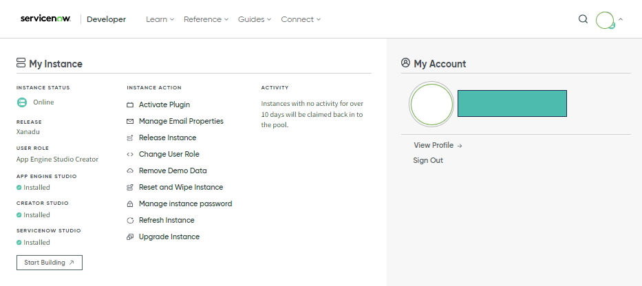 ServiceNow PDIをApp Engine Studioから戻す方法 ##ServiceNow - Qiita