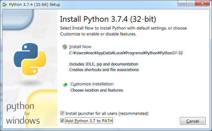 WindowsにPython3とOpenCVをインストールする #OpenCV3 - Qiita