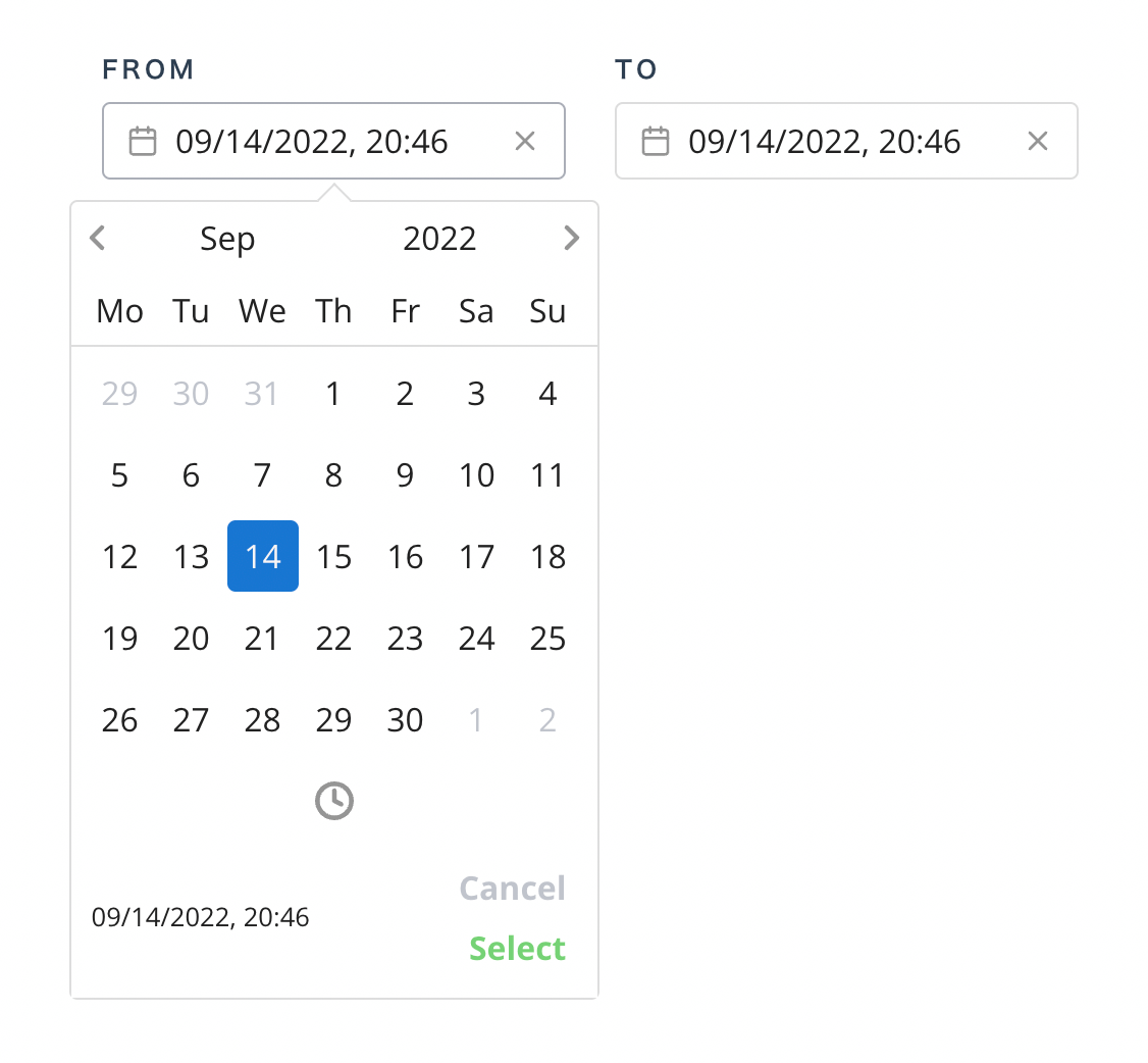 Vue Datepicker を使って期間選択 UI を作成する【Vue3】 #Vue.js - Qiita