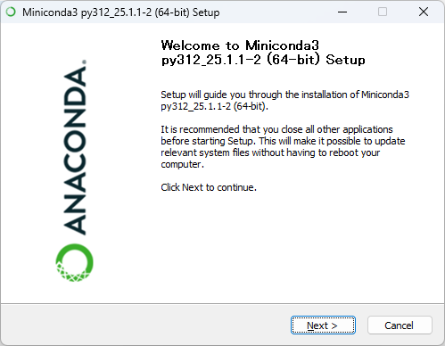 MiniConda環境構築記録 #Python - Qiita