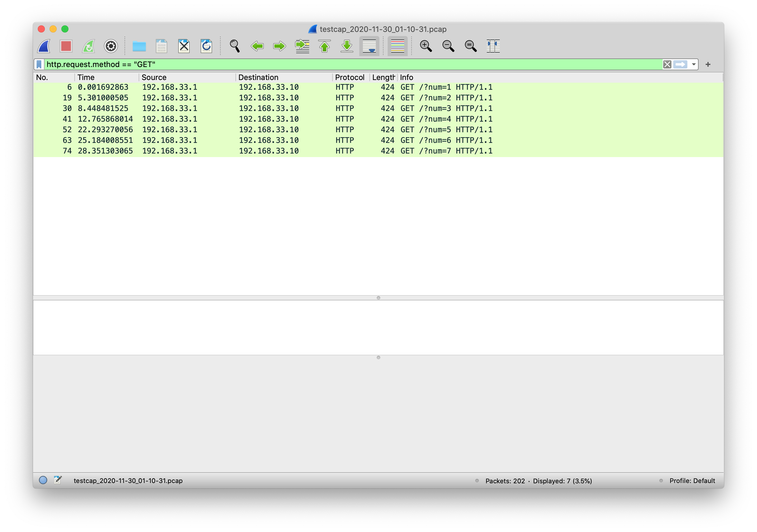wireshark で特定の HTTP Request Method(GET、POST)のみ表示する #Linux - Qiita