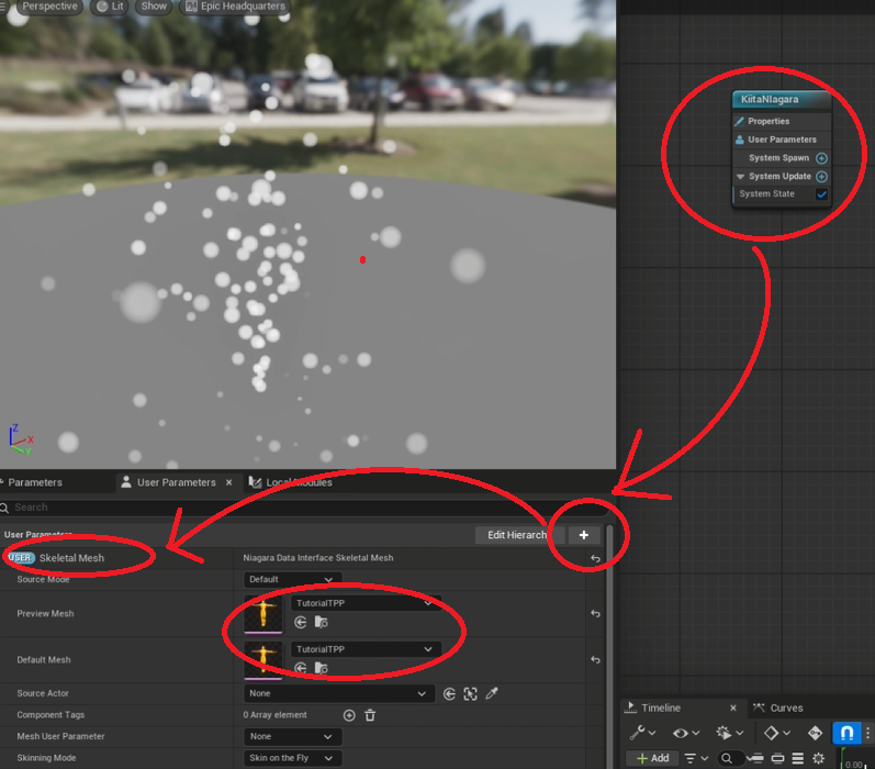 [Traverse Skeletal Mesh]スケルタルメッシュ上で移動するパーティクル #UnrealEngine - Qiita