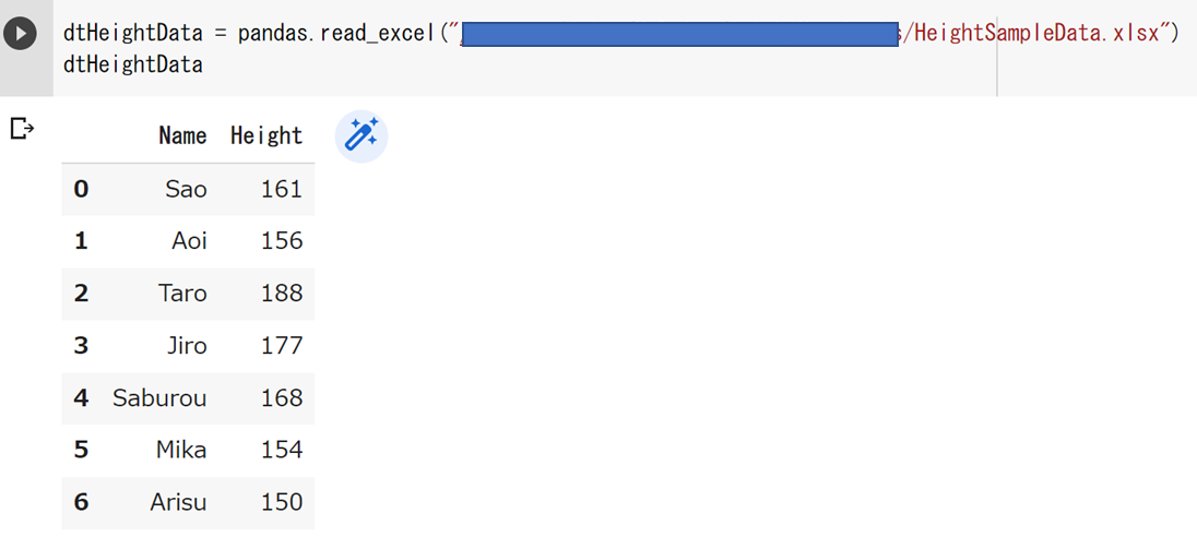 DataFrame型？Datatable型と違うの？と指定範囲のデータ取得を練習します。 #Python - Qiita