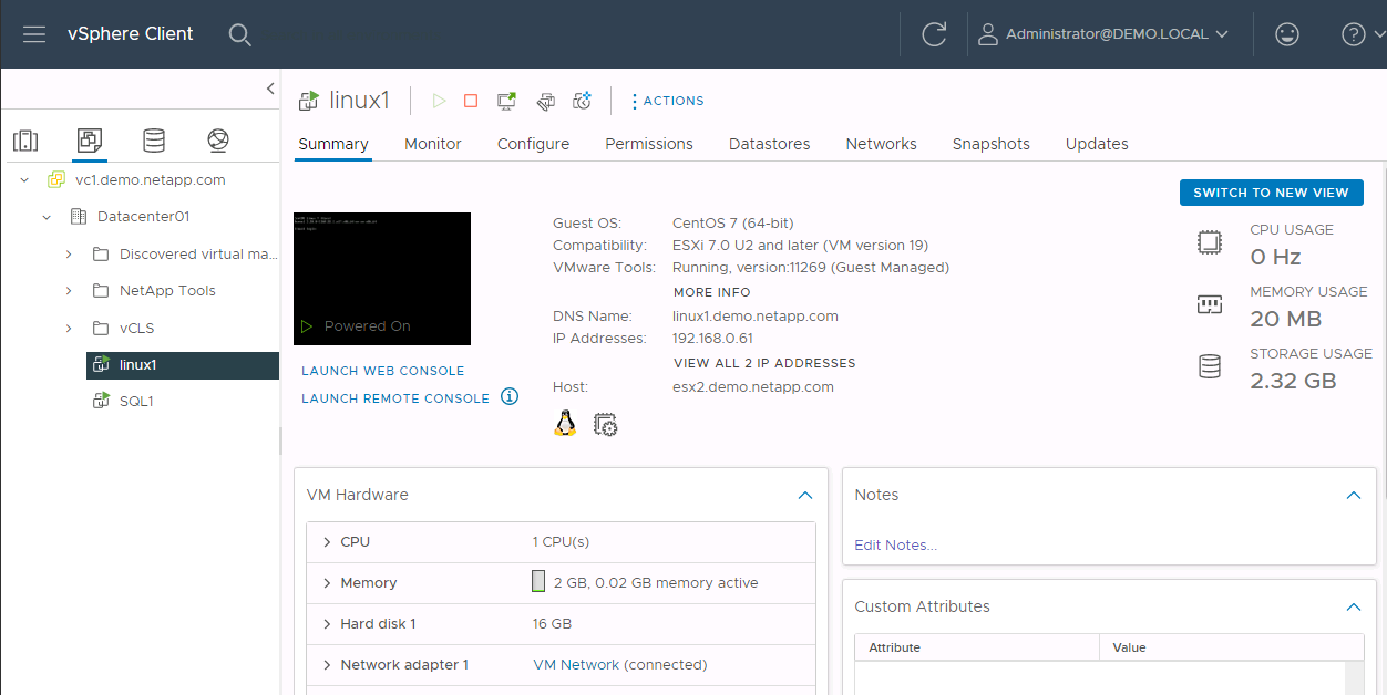 NetAppのスナップショットを扱えるvSphere用プラグインって知ってる？ #vmware - Qiita