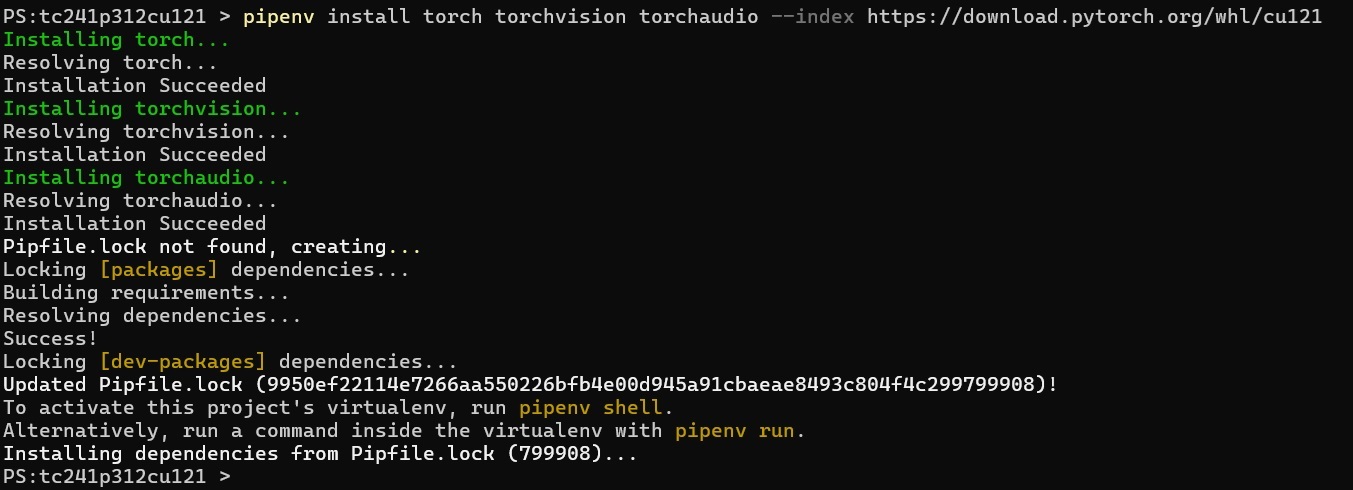 Pytorch+CUDAをpipenv環境にて構築する手順（Windows11での例） #PyTorch - Qiita