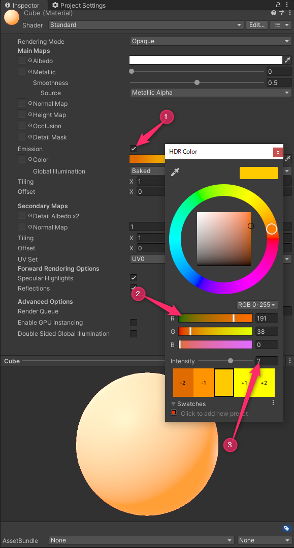 【初心者向け】Post ProcessingのBloomを設定してCubeをふんわり光らせます #Unity - Qiita