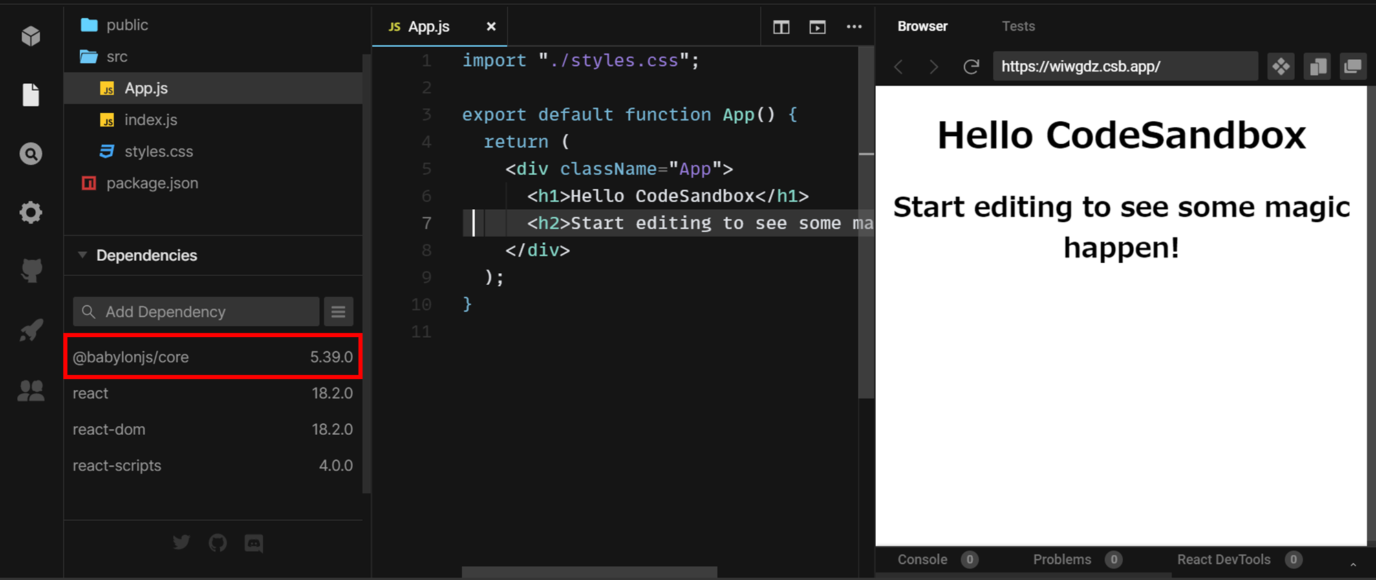 【Babylon.js】Reactを使って3Dモデルを表示する #JavaScript - Qiita