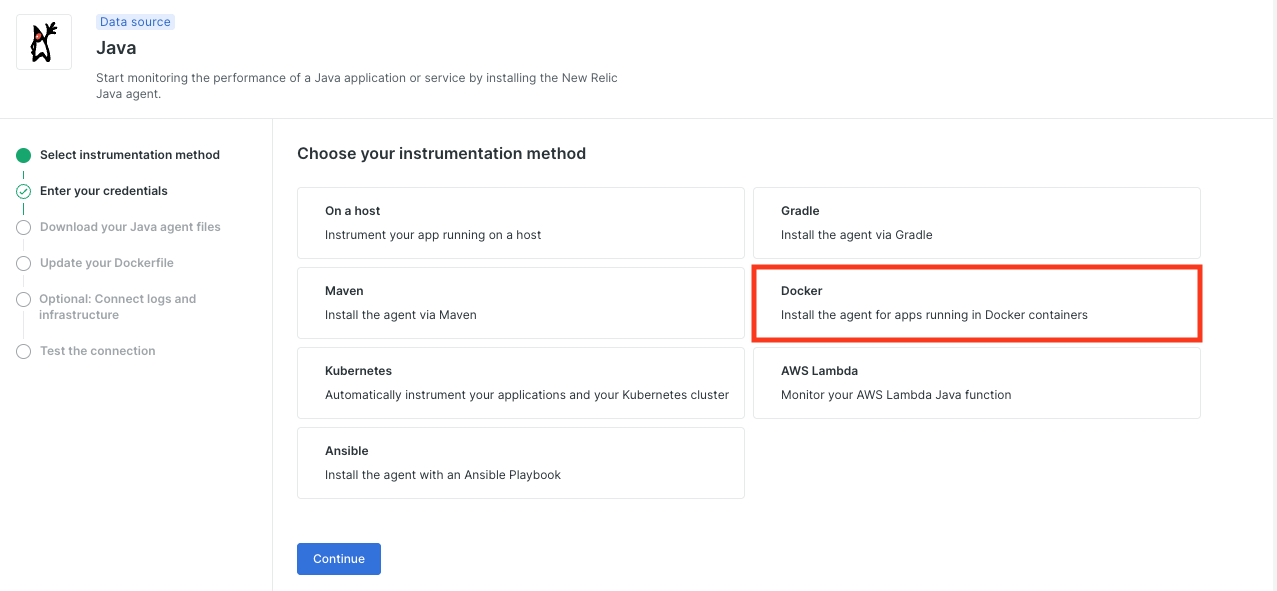 New Relic JavaエージェントをDocker＋Spring Boot構成で導入してみた #NewRelic - Qiita