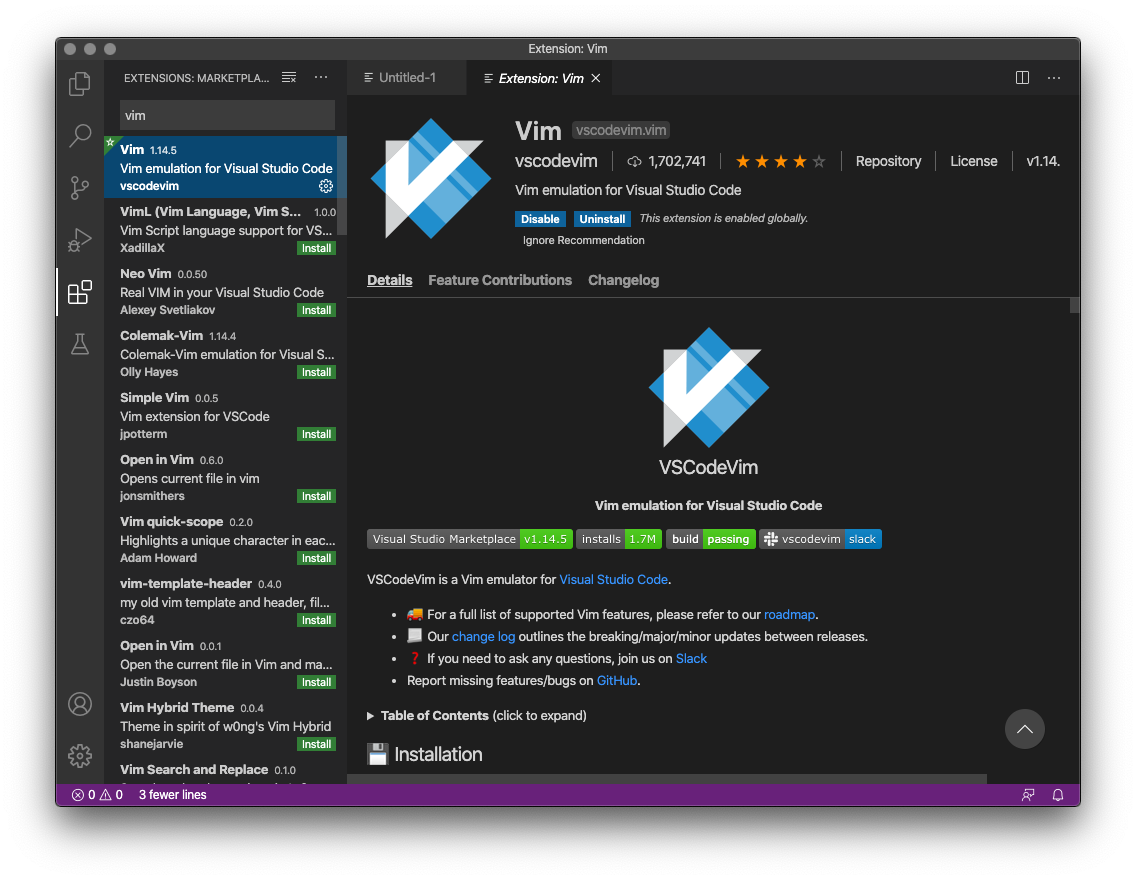 VSCodeでvimrcの設定を読み込みたい #Vim - Qiita