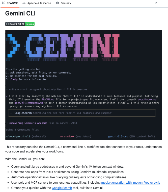 Gemini CLI をさっそく試してみた！ #Google - Qiita